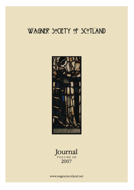 Journal - The Wagner Society of Scotland